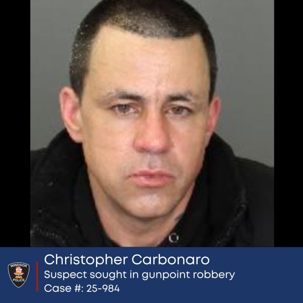 Christopher Carbonaro Wanted By Police – Wingham Free Press