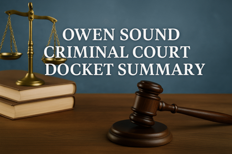 In Owen Sound Court Today: Curtis Hutt, J. J., Sarah Adamski, David ...